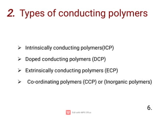 Conducting polymers : Something New | PDF