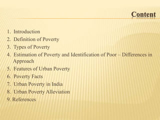 Minal urban poverty housing | PPTX