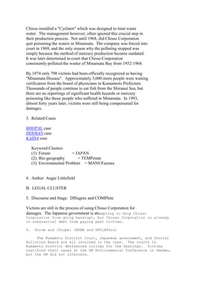 Minamata disaster | DOCX