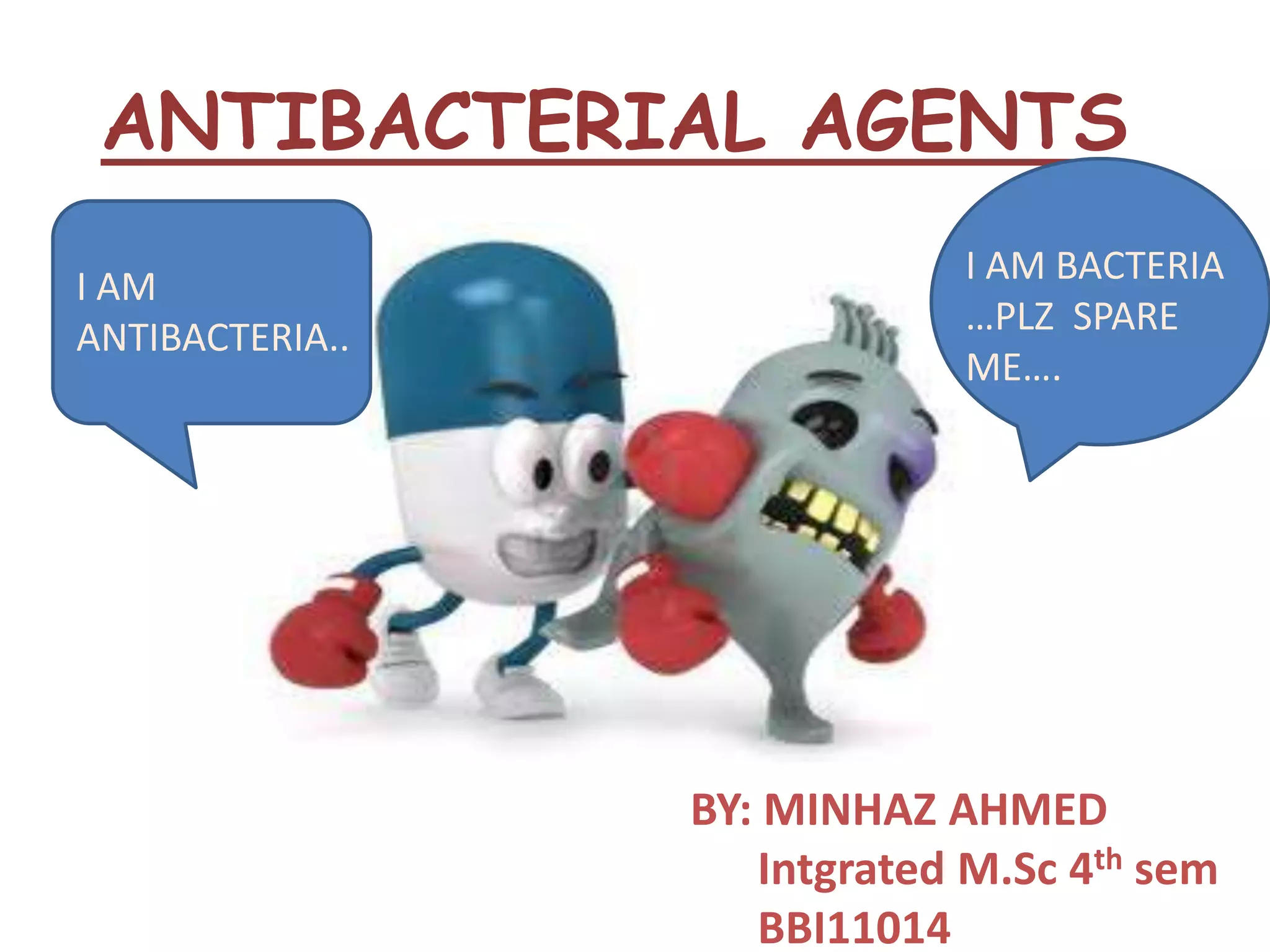 Antibacterial agents | PPTX