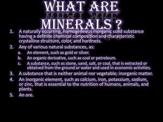 Minarals | PPTX