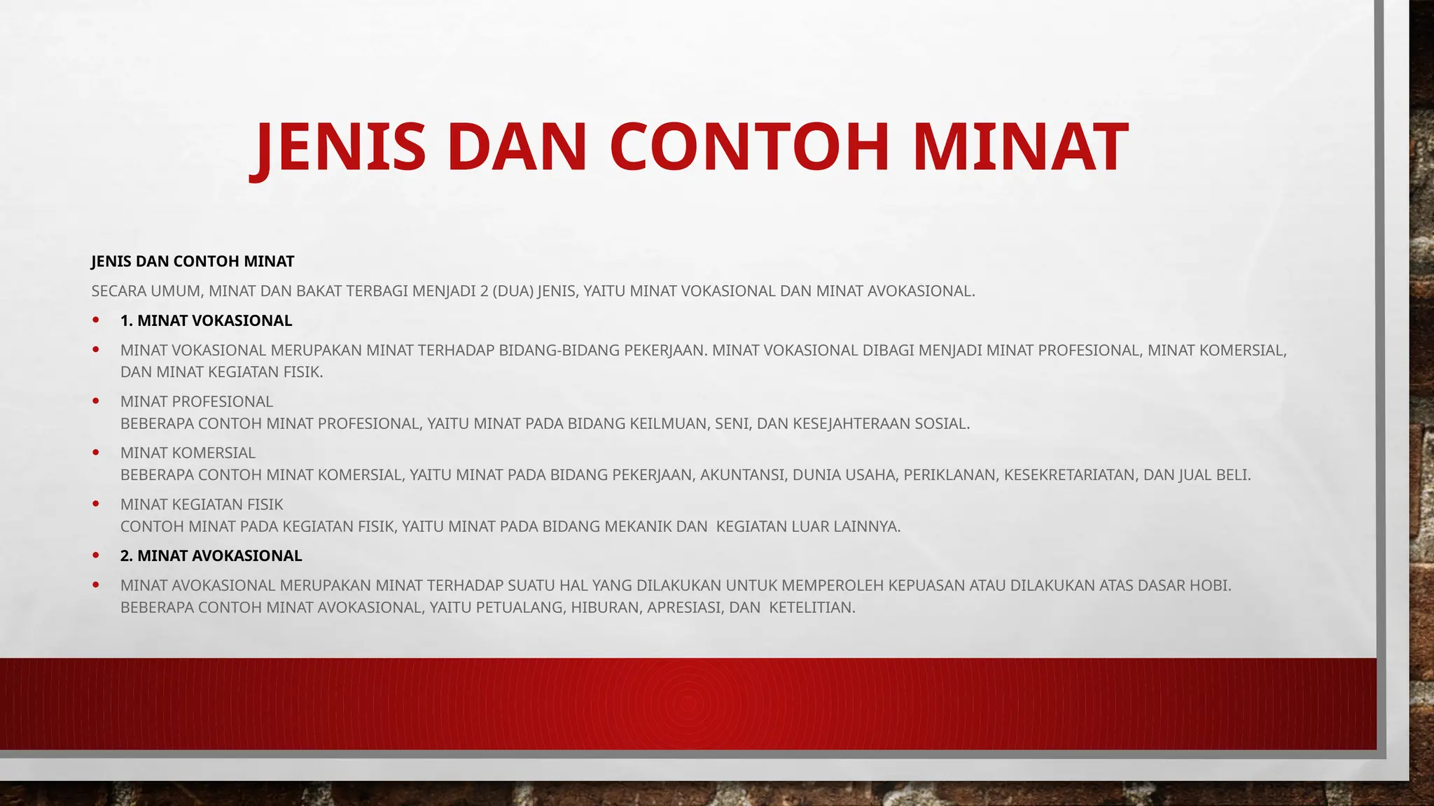 Minat dan bakat dan macam-macamnya dan jenis.pptx