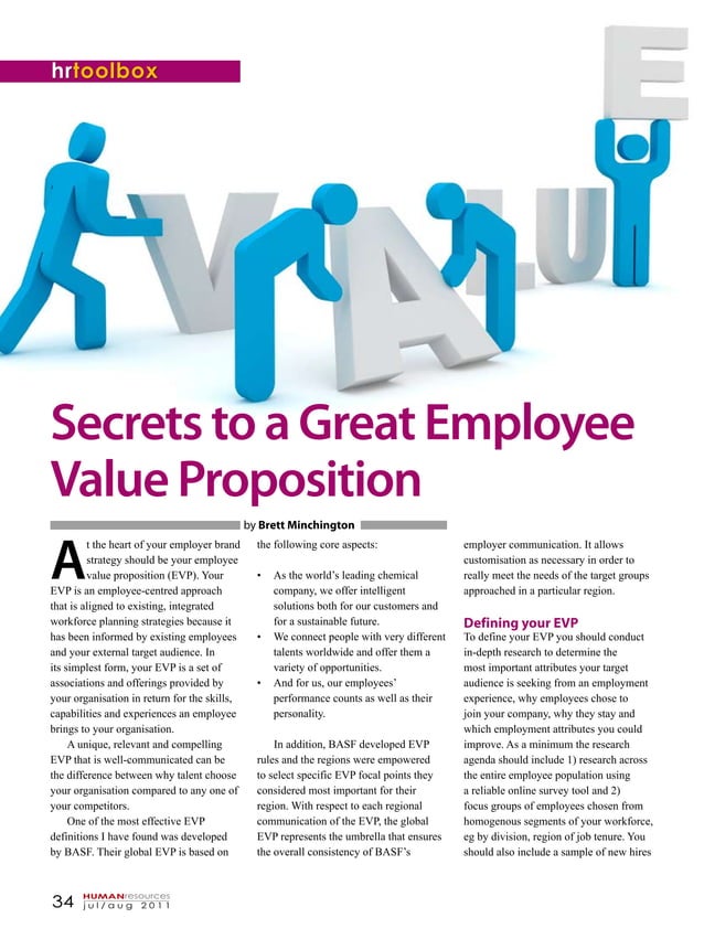 Secrets to a great employee value proposition | PDF