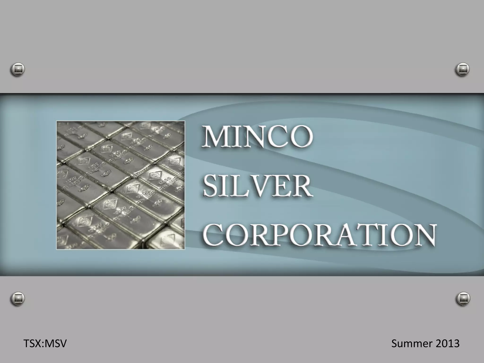 Minco presentation | PPT