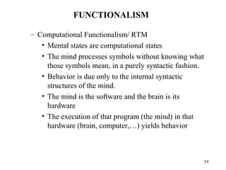 Functionalism Philosophy