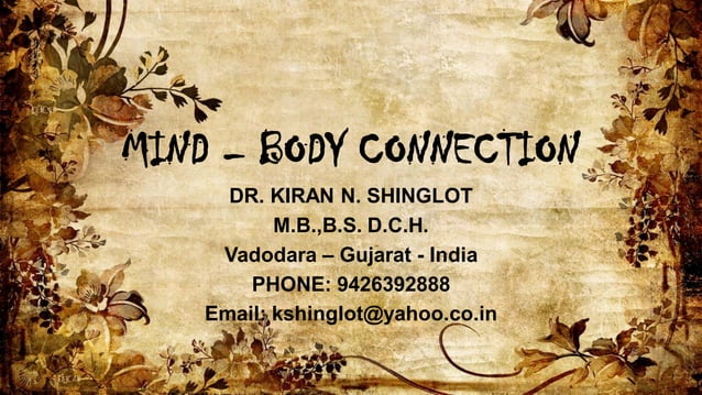 Mind body connection.PDF | Brain and Nervous System Disorders ...