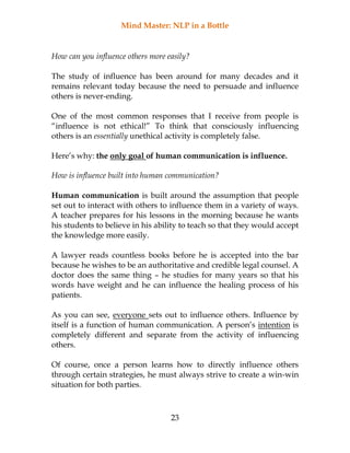 Mind Master NLP Strategies for Transformation | PDF