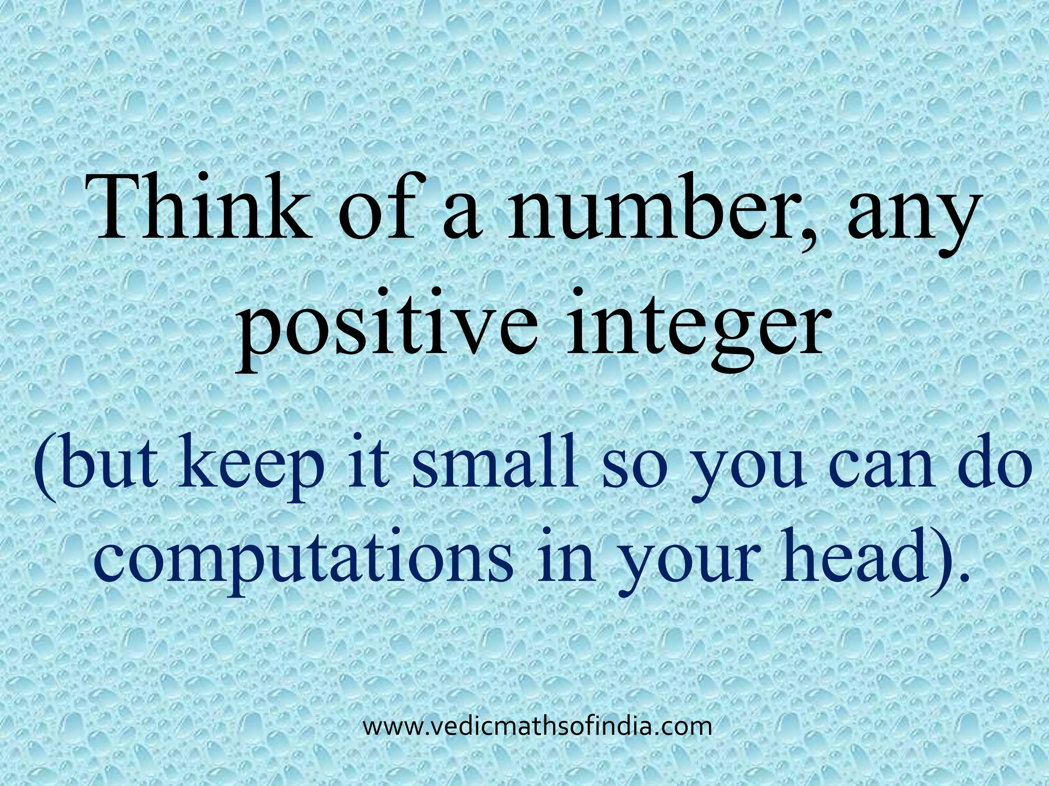 Mind reading number trick | PPTX | Science