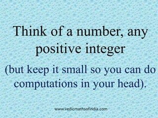 Mind reading number trick | PPTX | Science