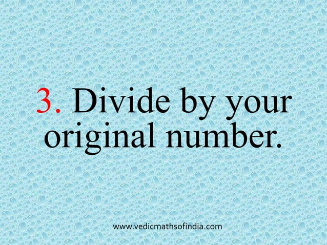 Mind reading number trick | PPTX | Science