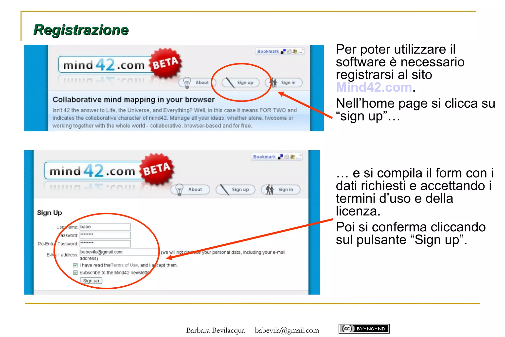 Mind42 Tutorial Bevilacqua | PPT