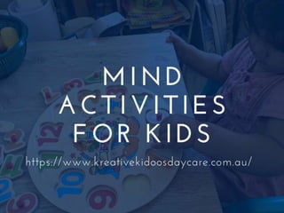 Mind Activities For Kids | PPT