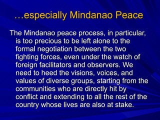 Mindanao. peace communication | PPT