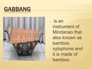 The Music and Arts of Mindanao