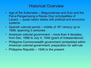 Mindanao History by Rufa Guiam | PPS