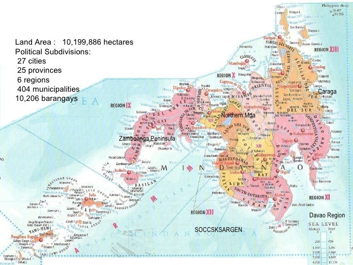 Map Of Mindanao Philippines