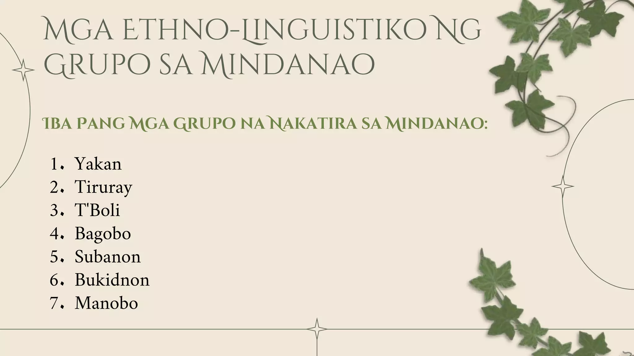 Mindanao Mga Tao at Kultura | PPTX