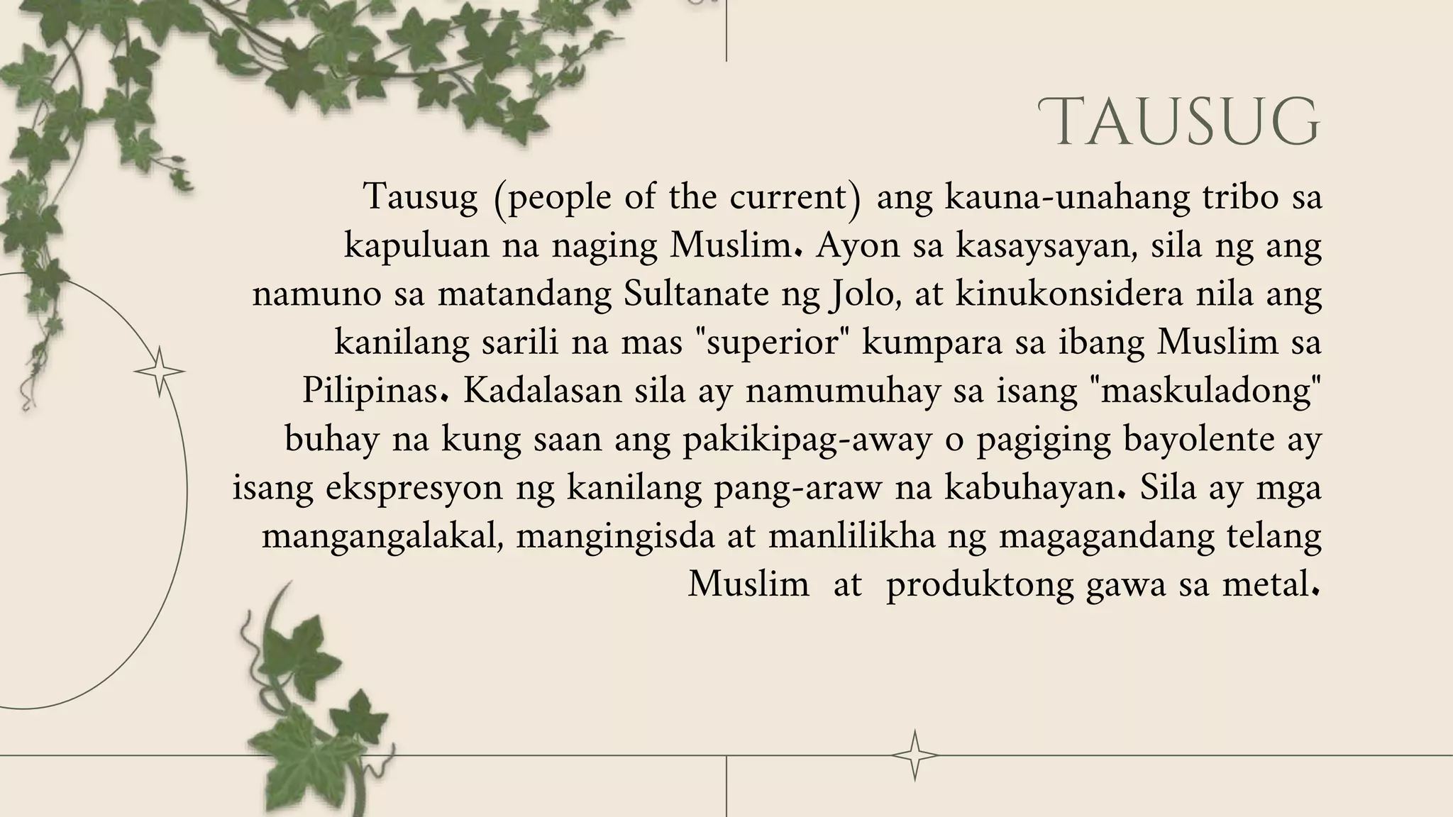Mindanao Mga Tao at Kultura | PPTX