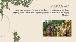 Mindanao Mga Tao at Kultura | PPTX