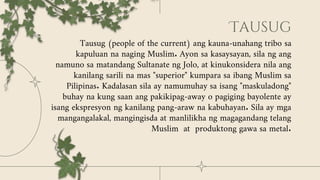 Mindanao Mga Tao at Kultura | PPTX