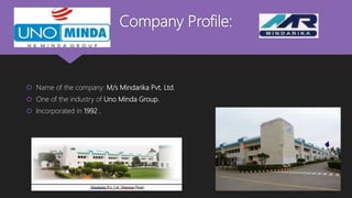 Internship at M/s Mindarika Pvt. Ltd. | PPTX
