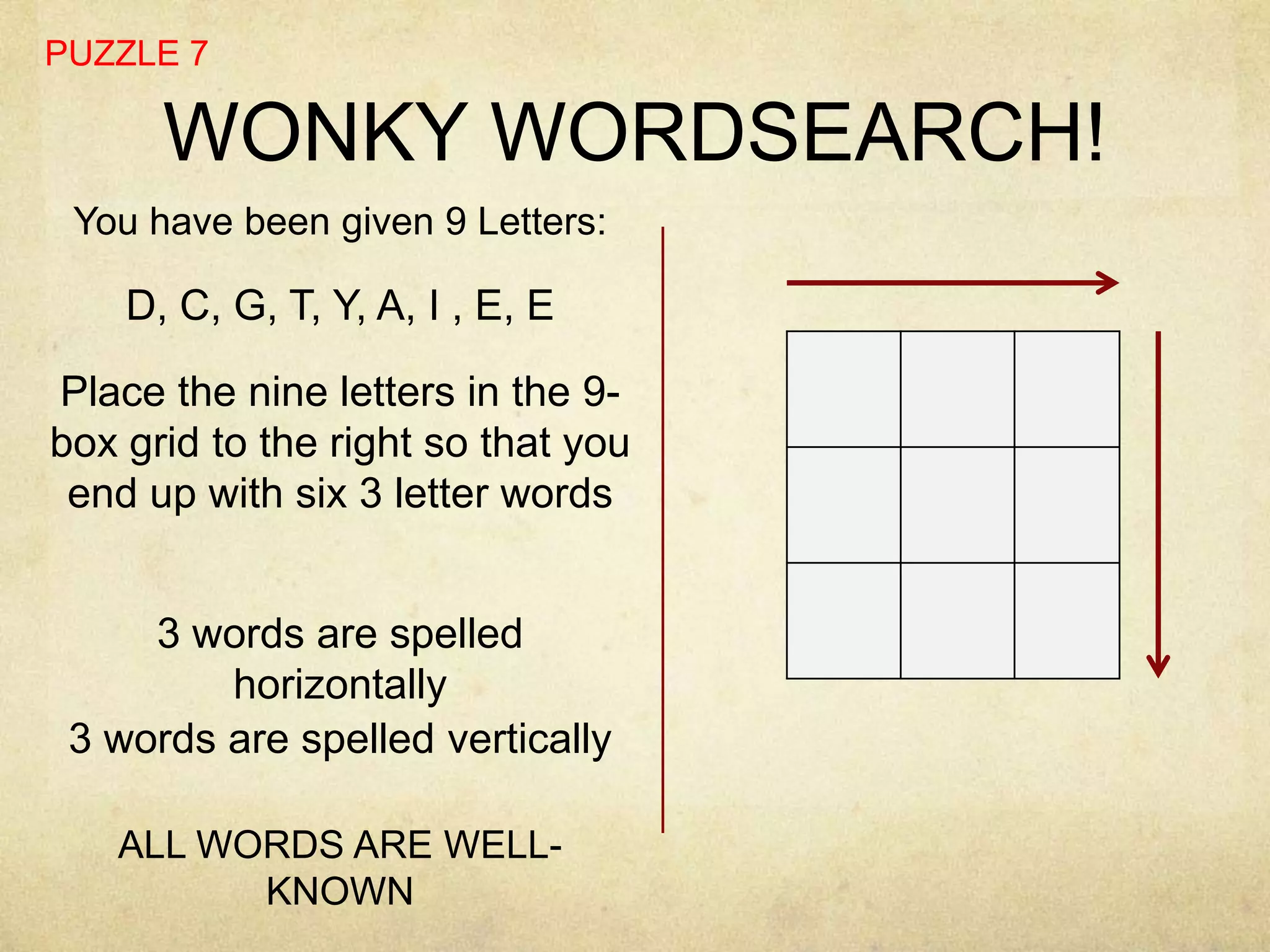 Mind bending puzzles/Part 2 | PPTX