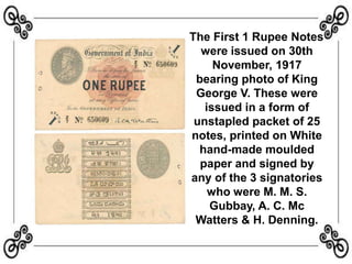 Mind blowing facts about indian currency | PPT