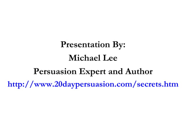 Mind Control Brainwashing Techniques: How To Protect Yourself | PPT