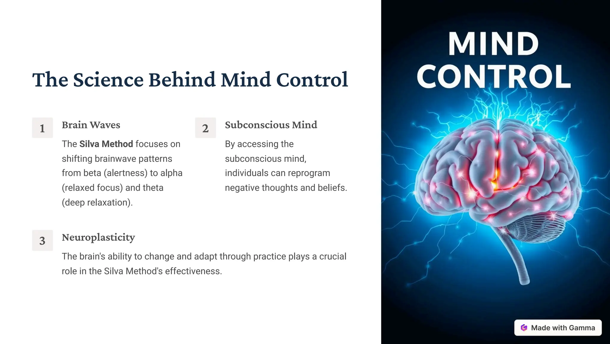Mind Control Techniques Silva Method for Effective Solutions | PDF