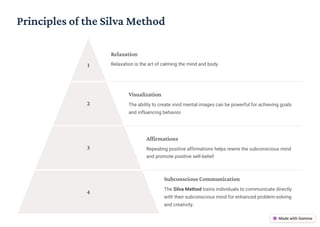 Mind Control Techniques Silva Method for Effective Solutions | PDF