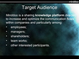 Minddoo - Knowledge sharing platform | PPT | Human Resources | Business
