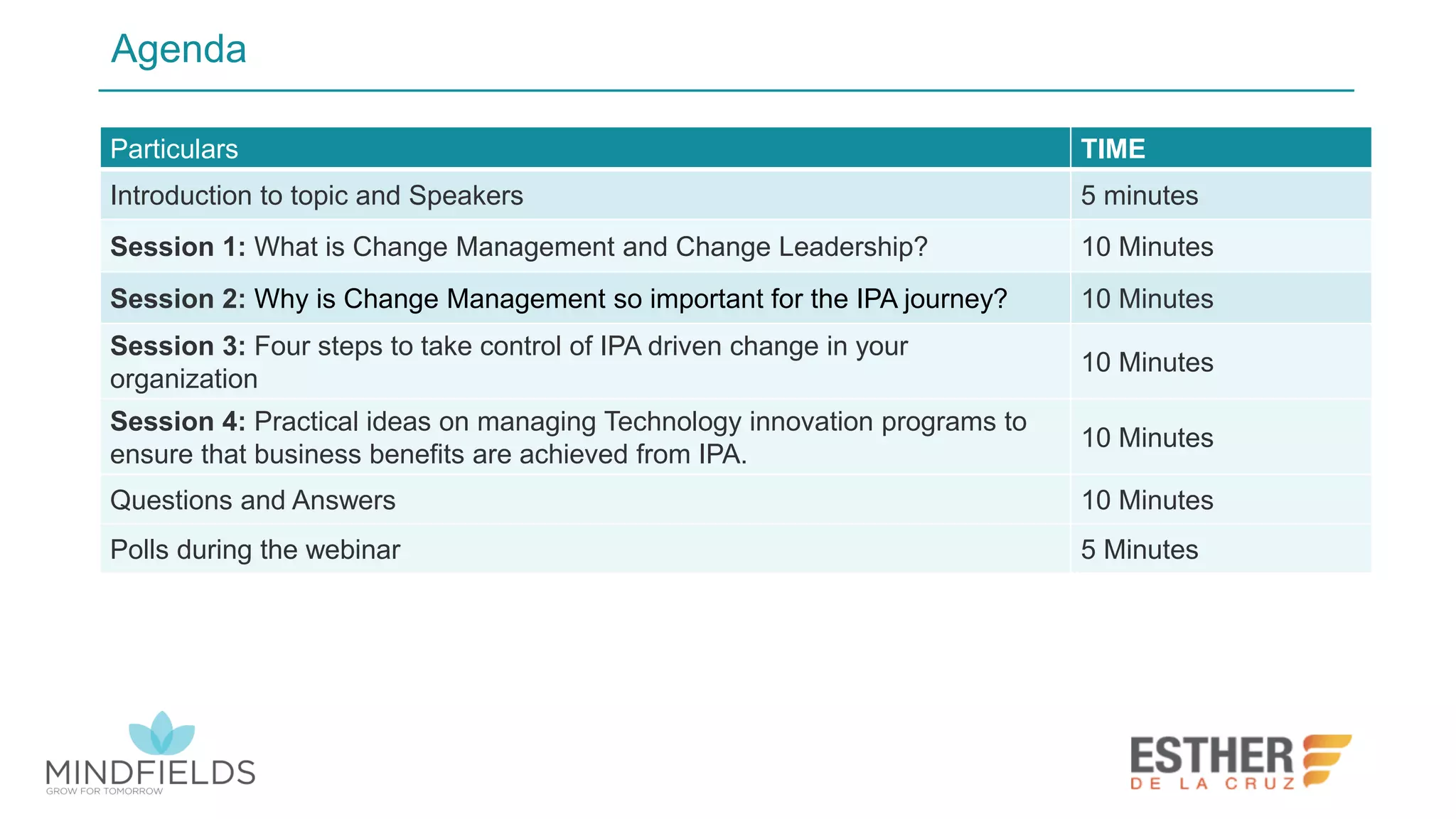 Four Steps to Lead Change Management for RPA | PDF