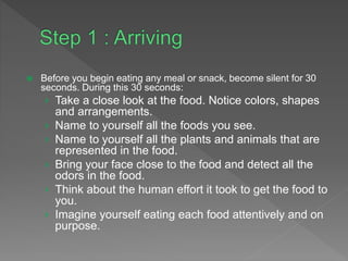 Mindful eating | PPTX