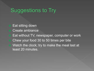 Mindful eating | PPTX