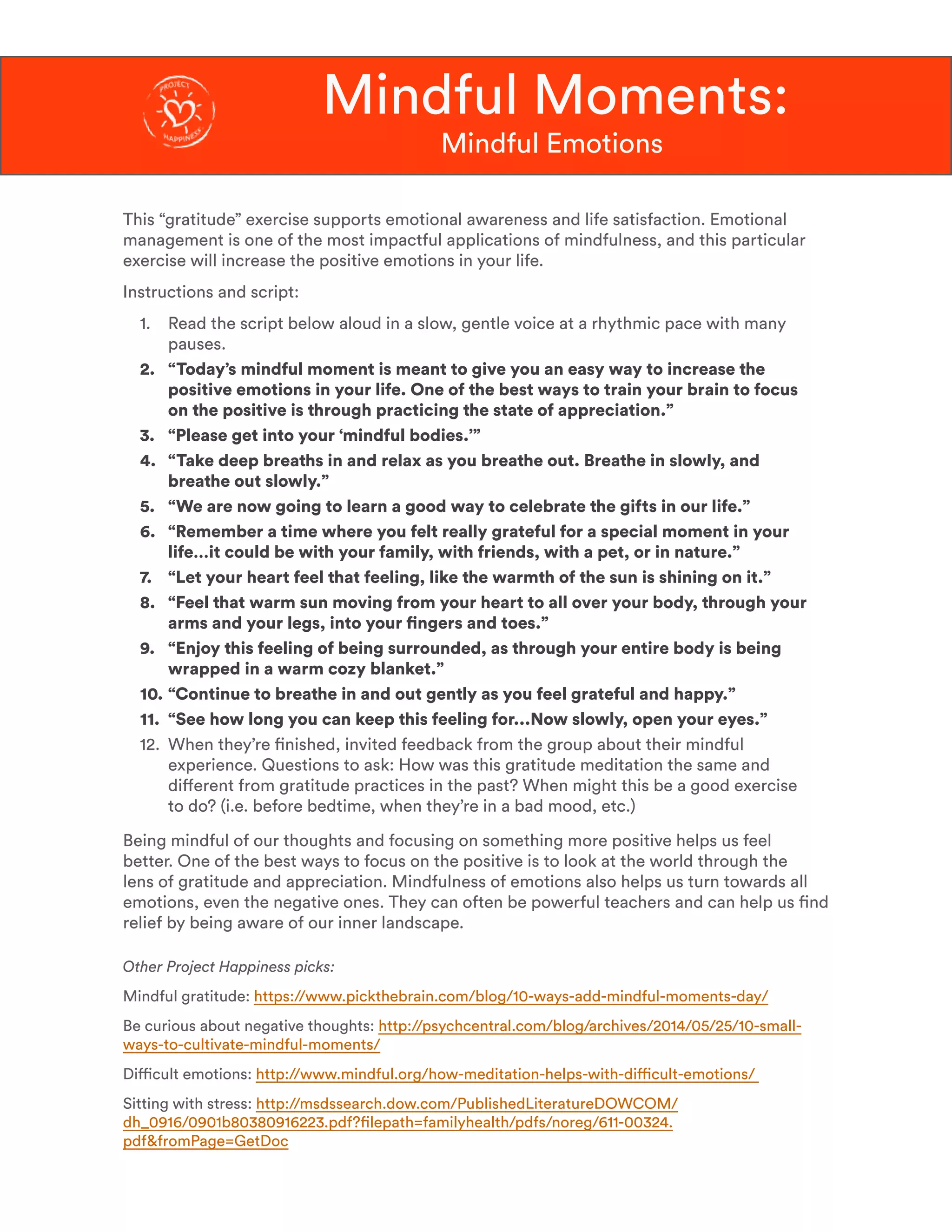 Mindful moments | PDF