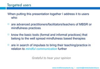Mindful Communication | PPT