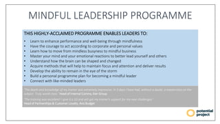 Mindful Leadership Program | PDF