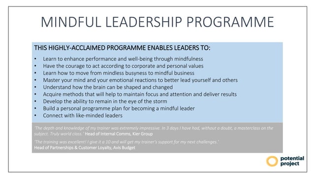 Mindful Leadership Program | PDF