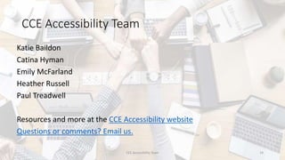 Mindful media | Accessibility and inclusion in social media | PPTX