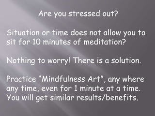 Mindfulmind | PPTX | Brain and Nervous System Disorders | Diseases and ...