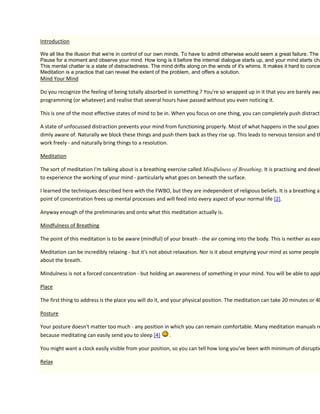 Mindfulness | PDF