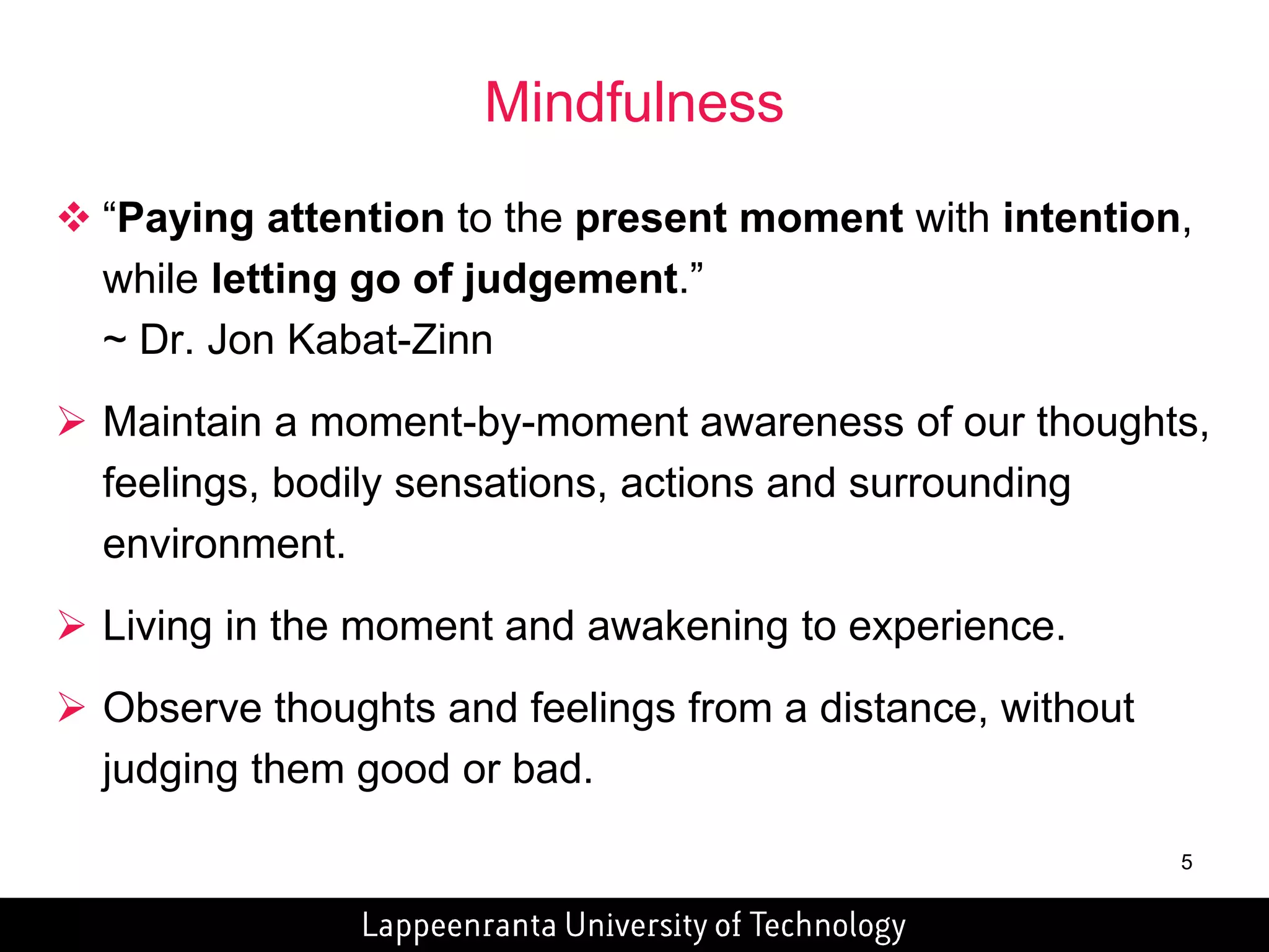 Introduction to Mindfulness | PDF