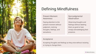 minddullness and well being related to education | PPT