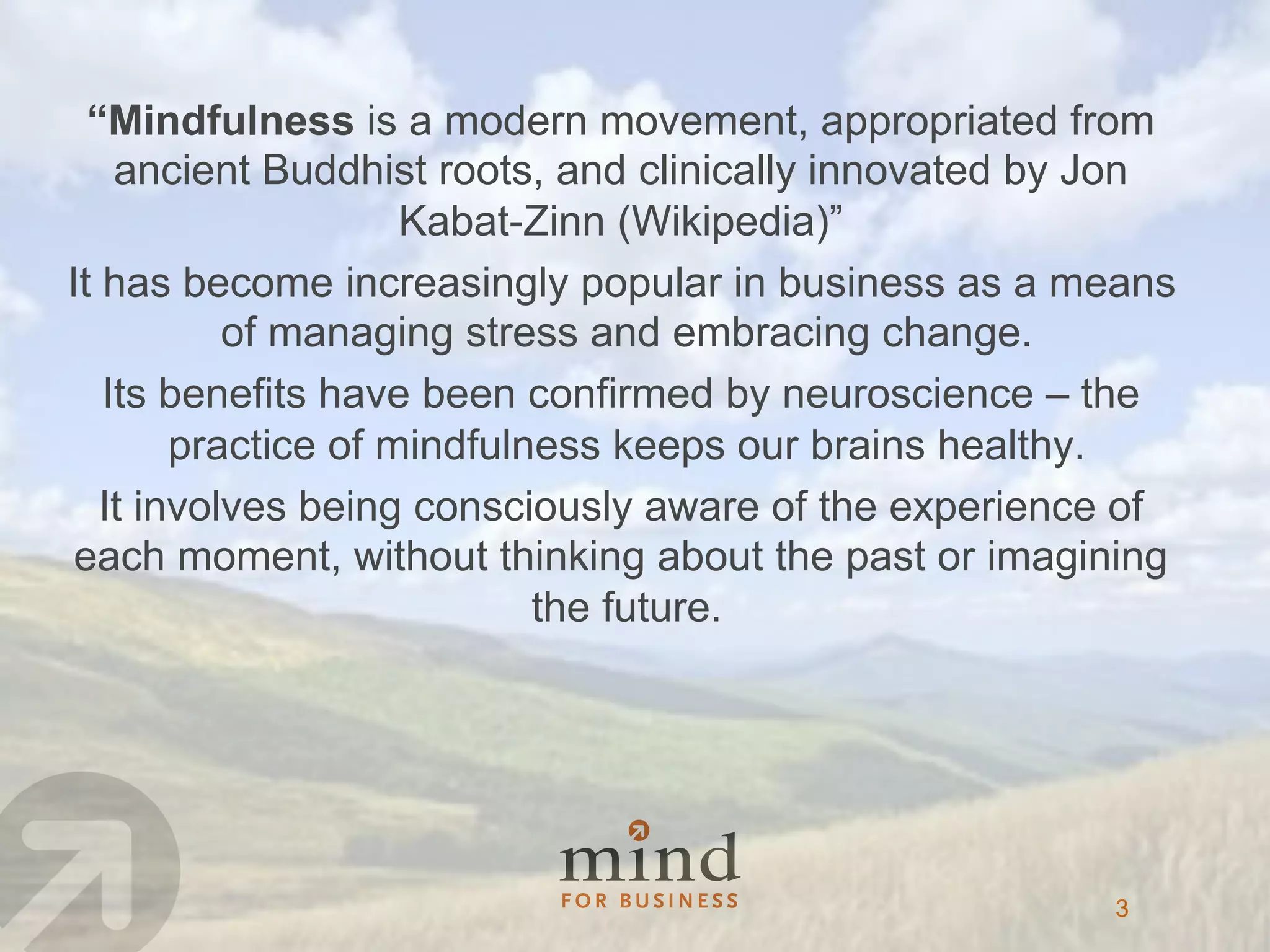 Mindfulness - a brief definition | PDF