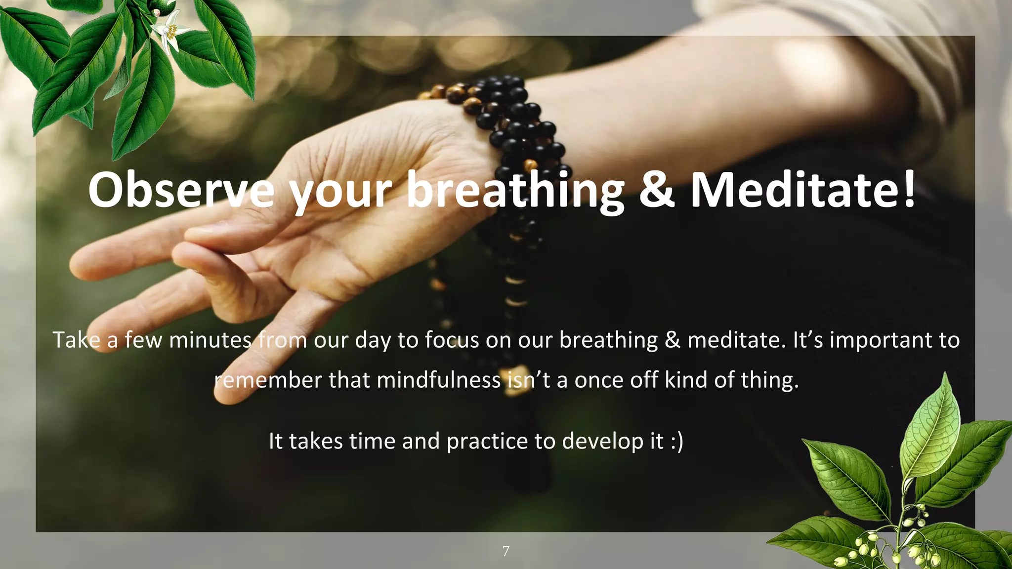 Mindfulness -"living in the moment" | PDF