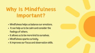 Mindfulness, definición, importancia, ejercicios | PPT