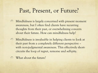 Mindfulness for Counsellors | PPT