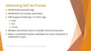 Mindfulness and accetance of addictive behaviors | PPTX