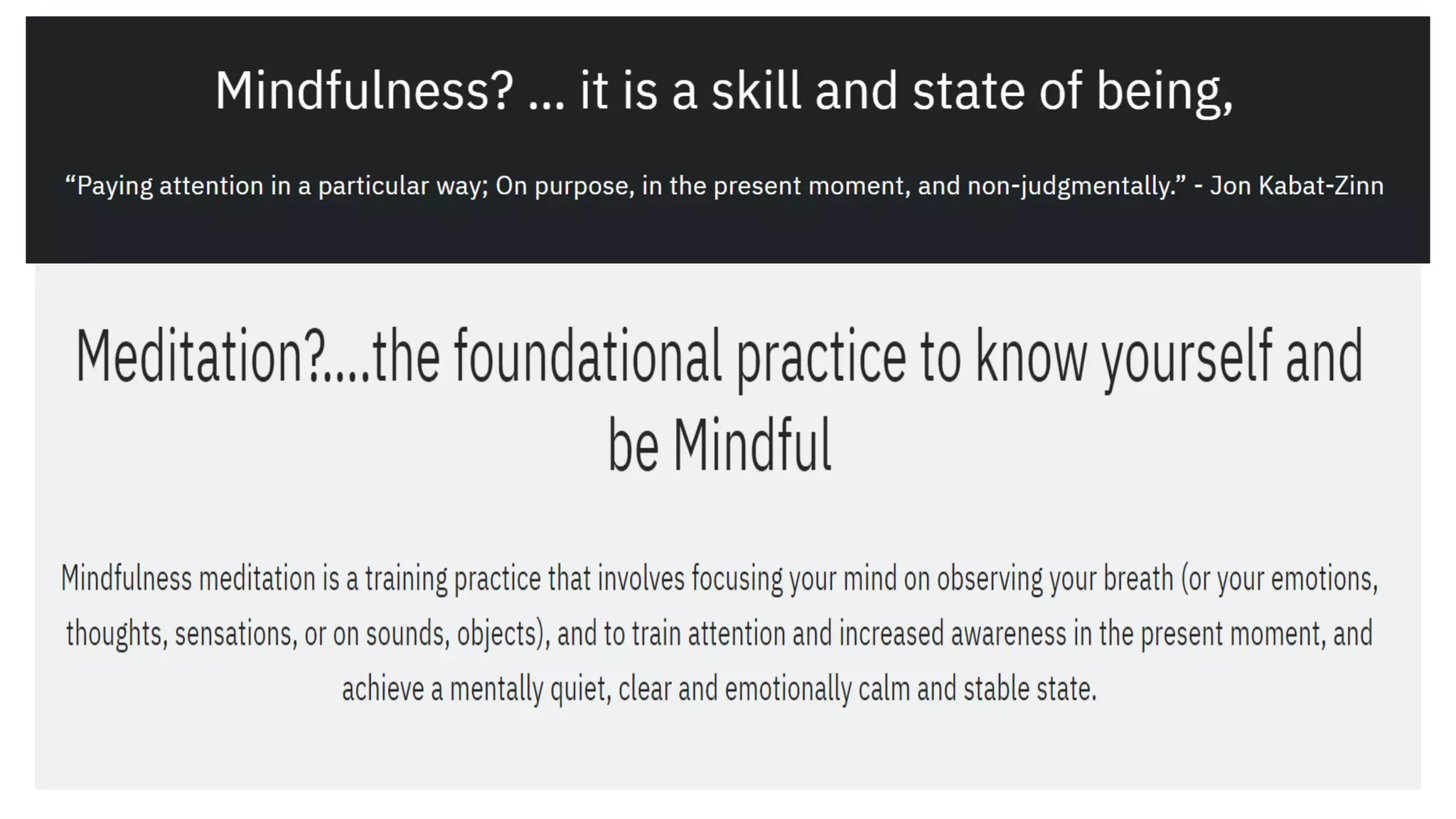 Mindfulness and meditation | PPTX
