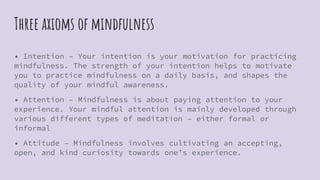 Mindfulness and mental health | PPTX